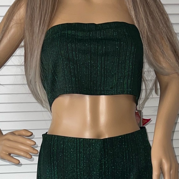 Pants & Jumpsuits | Emerald Green Top Bottom 2 Piece Set | Poshmark